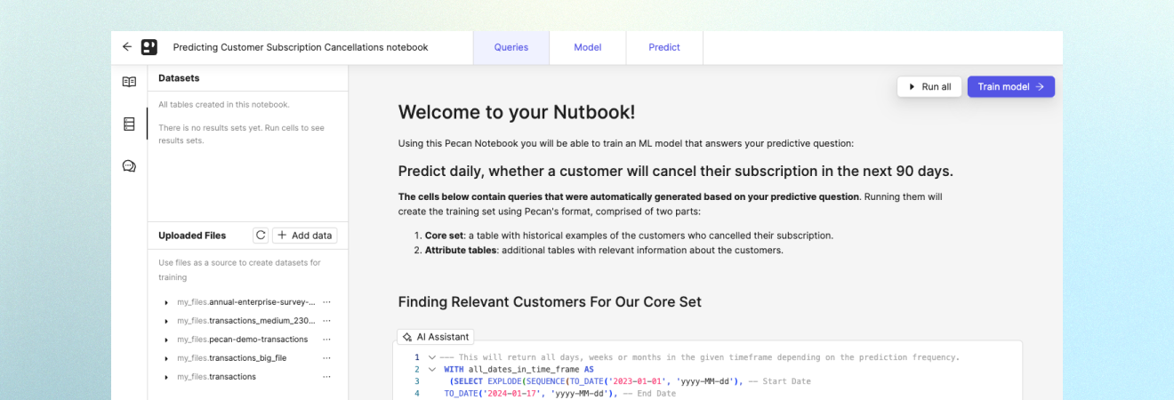 Pecan AI | Predictive Analytics Software